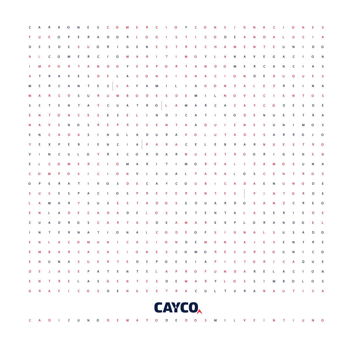 Historia de una empresa a través sus símbolos - CAYCO